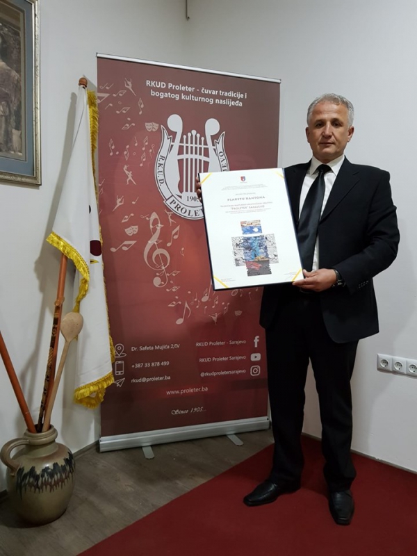 Dodjela plakete Kantona Sarajevo - RKUD "Proleter"